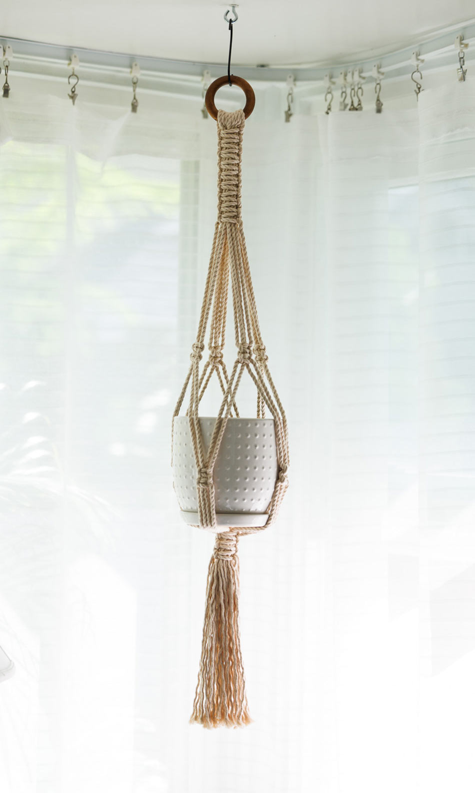 Talia Macrame Plant Hanger – Almond - Shop Macrame Online or in Kailua ...